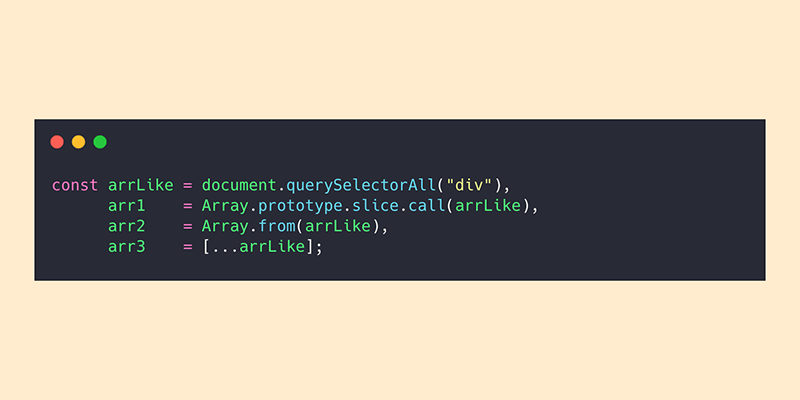 JS Array From An Array Like Object DZone Web Dev